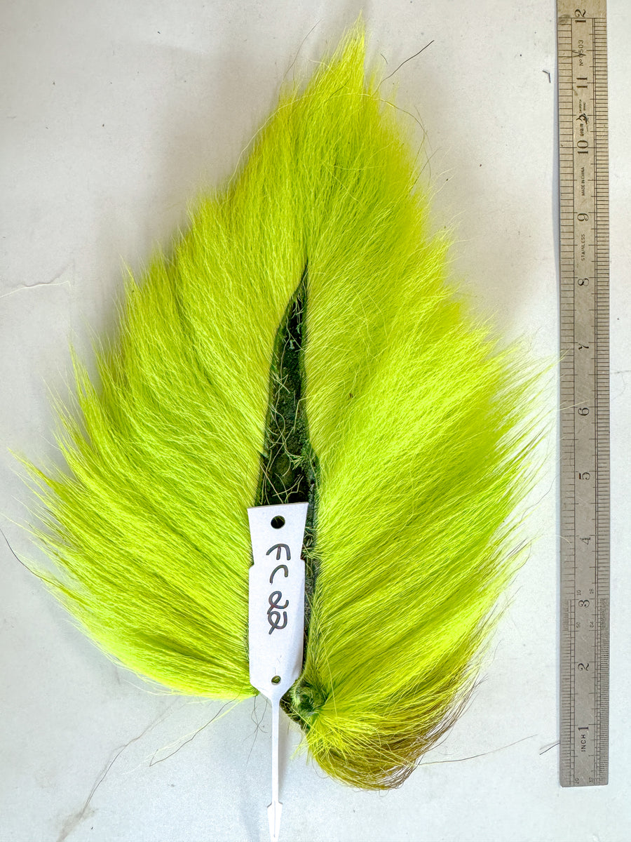 Fl. Chartreuse Bucktail – Beast Brushes Inc