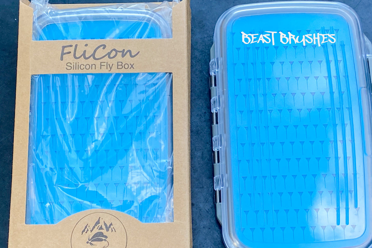 FliCon Silicone Double Sided Medium Fly Box – Beast Brushes Inc
