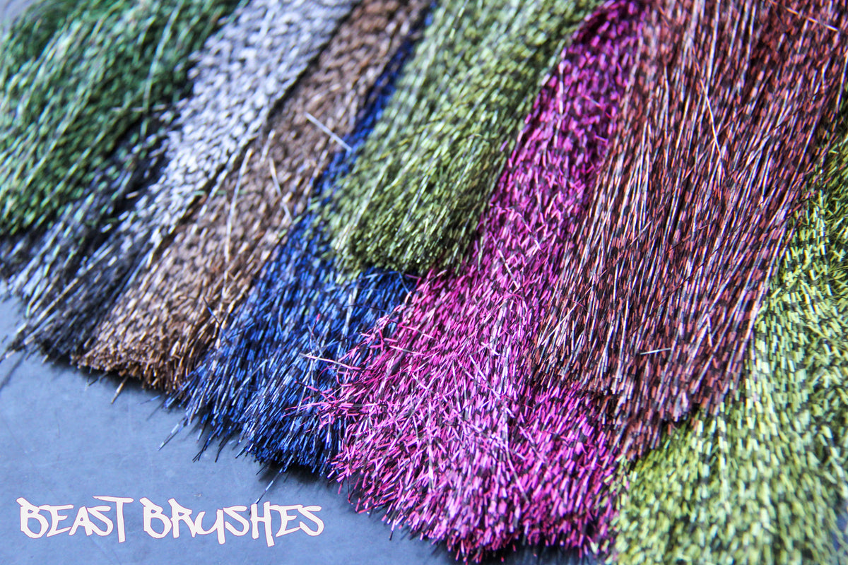 Hareline Micro Barred Voodoo Fiber – Beast Brushes Inc